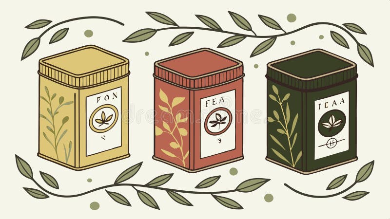 Tea Boxes Set, Herbal Tea, Product Packaging, Beverage Branding ...