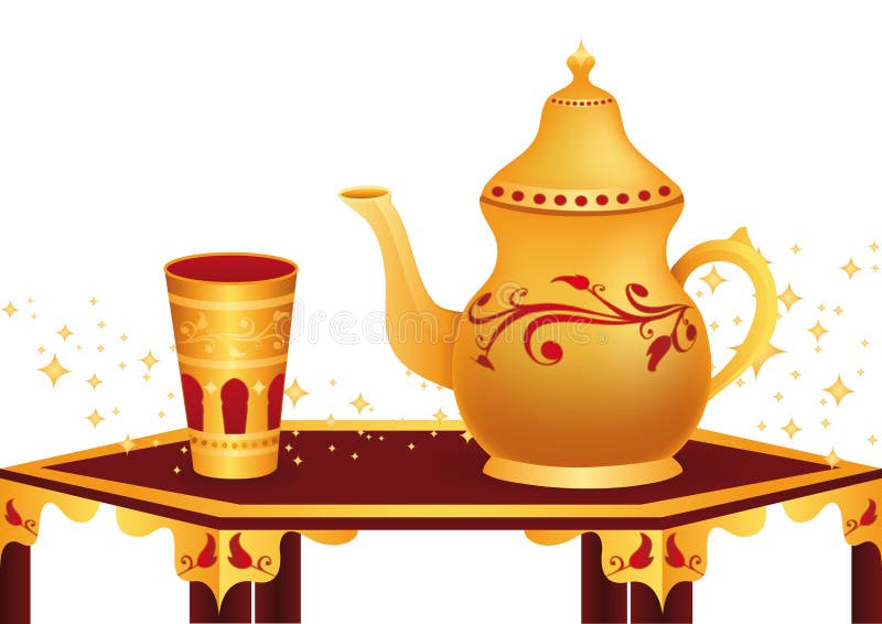 Arabic Tea Room stock vector. Illustration of arabian - 11494119