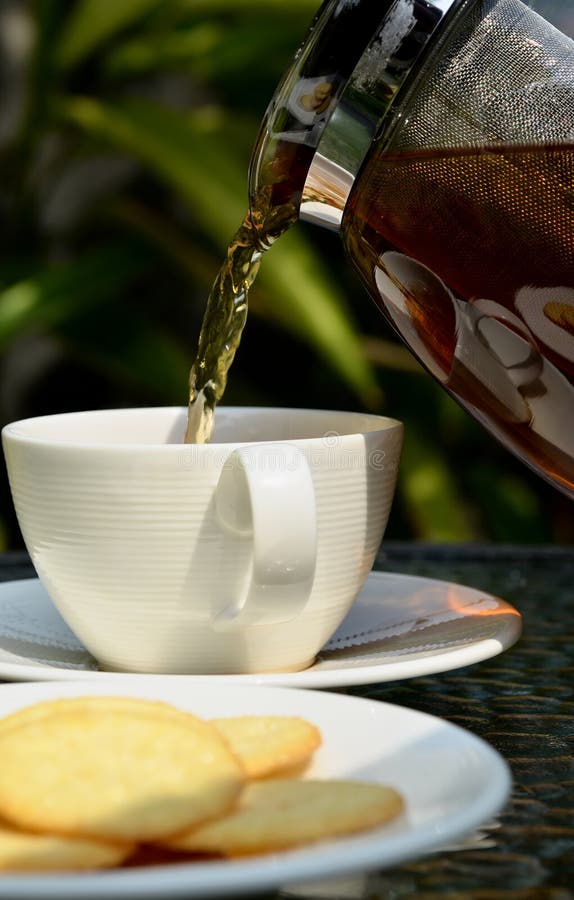 Tea break with biscuits stock image. Image of biscuits - 21204619
