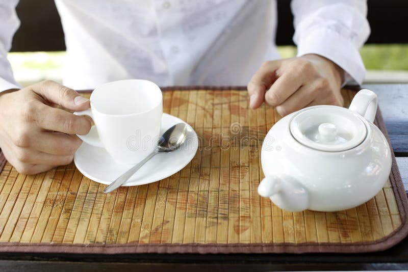 Tea break stock photo. Image of coffee, drink, love, dating - 43393454