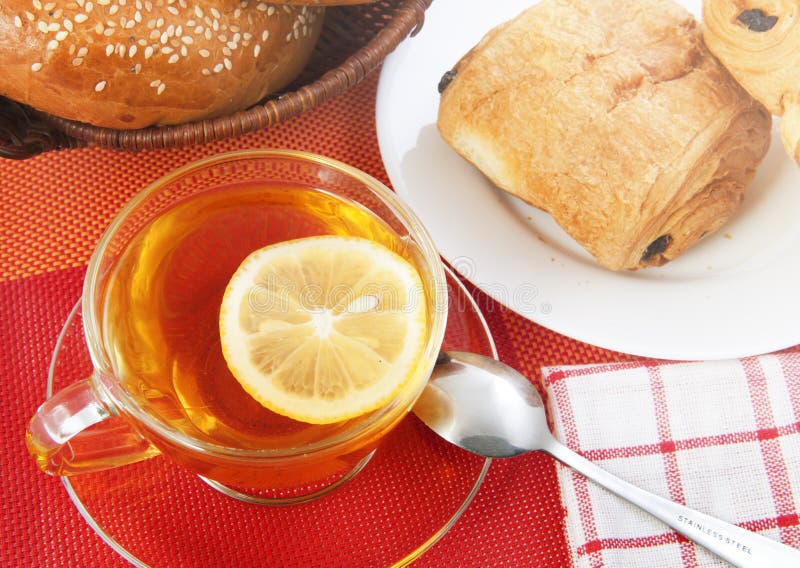 Tea breakfast stock image. Image of brown, bakery, homemade - 36697031