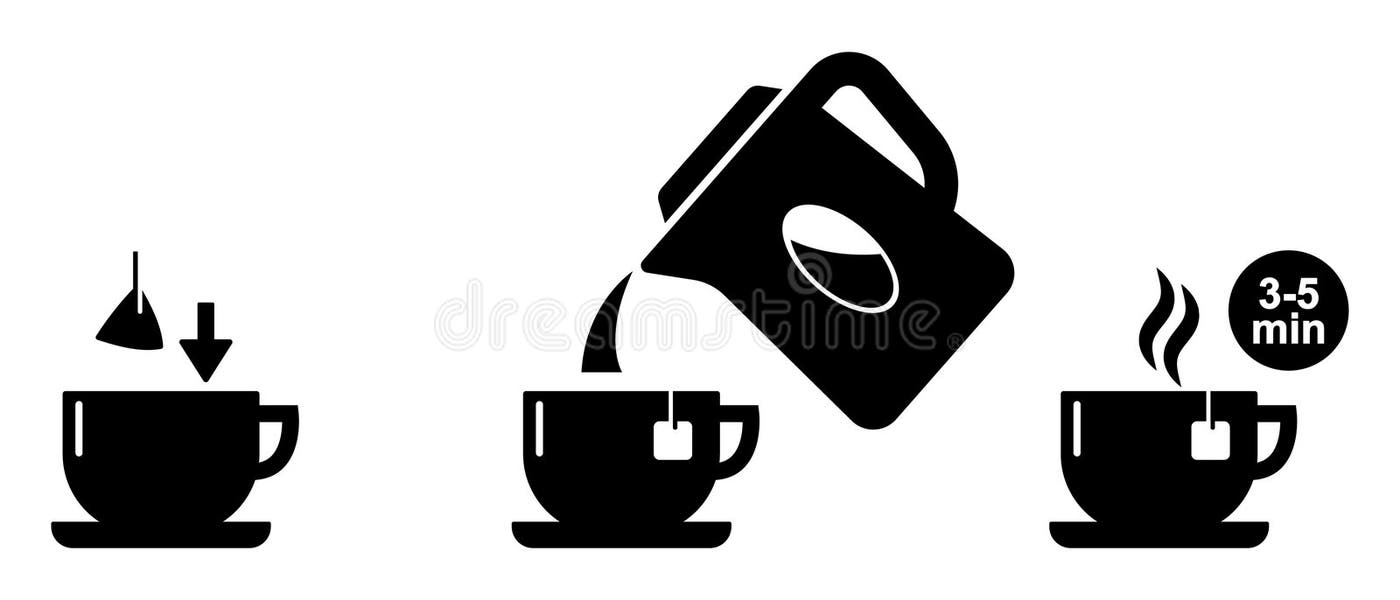 Making Tea Icons Stock Illustrations – 258 Making Tea Icons Stock ...
