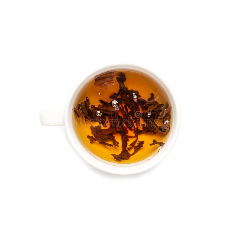 Tea Brewing Process in White Cup Isolated, Stages of Brewing Black Tea ...