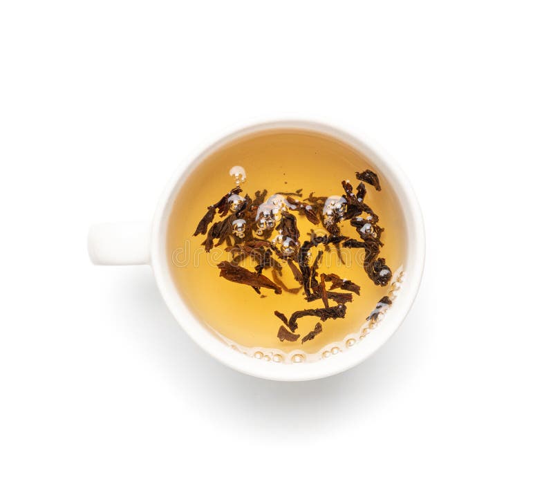 Tea Brewing Process in White Cup Isolated, Stages of Brewing Black Tea ...