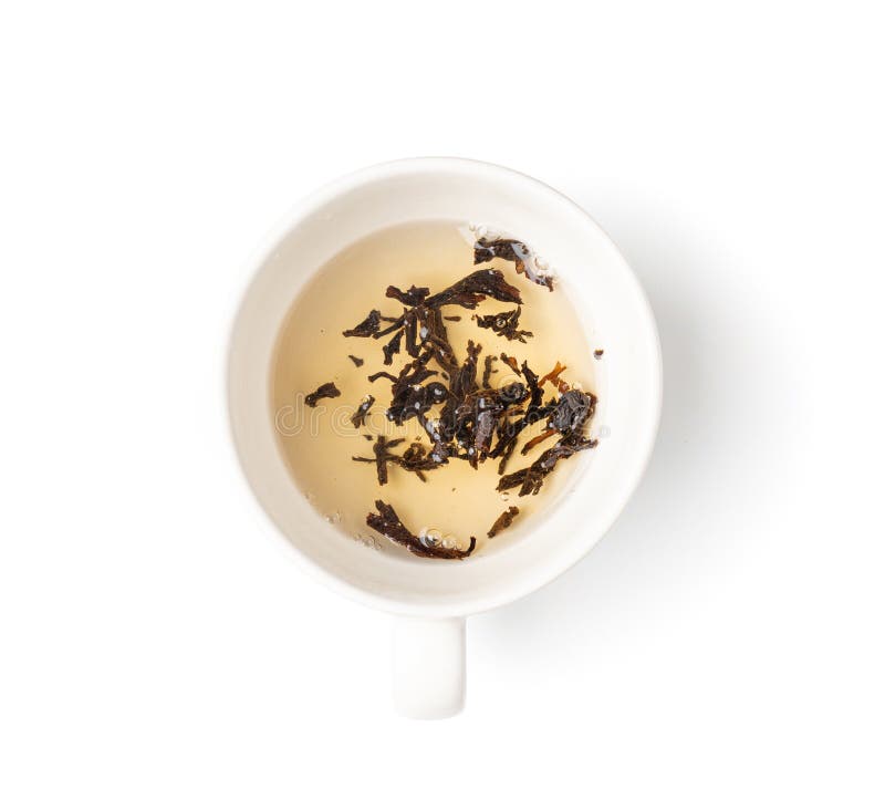 Tea Brewing Process in White Cup Isolated, Stages of Brewing Black Tea ...