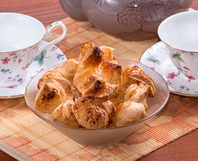 Tea and buns stock photo. Image of bowl, beauty, refreshment - 25580536