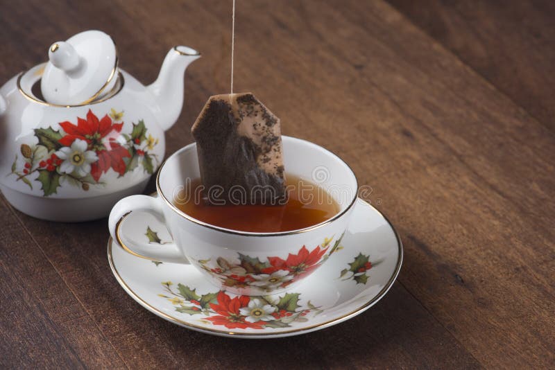 Tea in cafe stock photo. Image of pouring, fresh, ceramic - 110606274