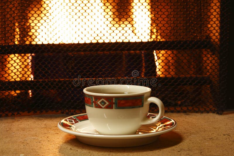 Tea Cap On Firepalce Background Picture. Image: 5606008