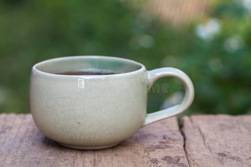 Tea cap in the garden stock photo. Image of white, biscuit - 37230106
