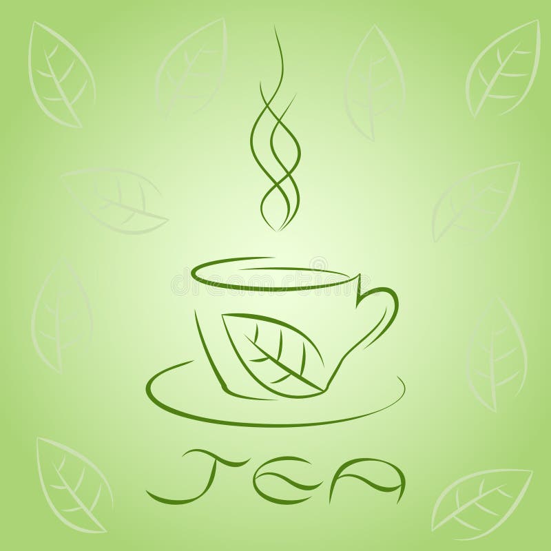 Tea Card Template for Design Stock Vector - Illustration of element ...