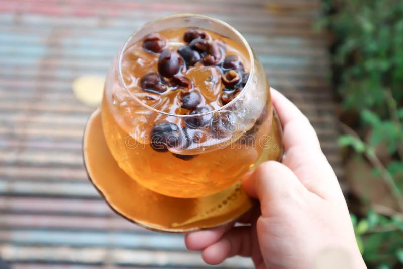 Tea, Cascara Tea or Coffee Cherry Tea Stock Photo - Image of drinks ...