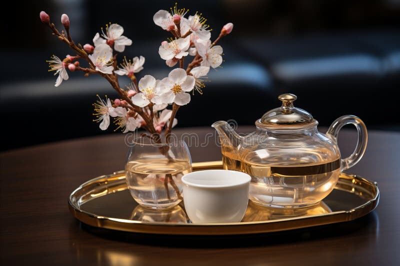 Tea Ceremonies and Assorted Tea Varieties. Showcase of Teapots and ...