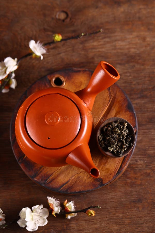 Tea Ceremony with Japanese Teapot Stock Image - Image of asia, bamboo ...