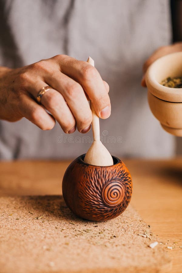 Tea Ceremony - Mate Brewing Technology Stock Image - Image of bright ...