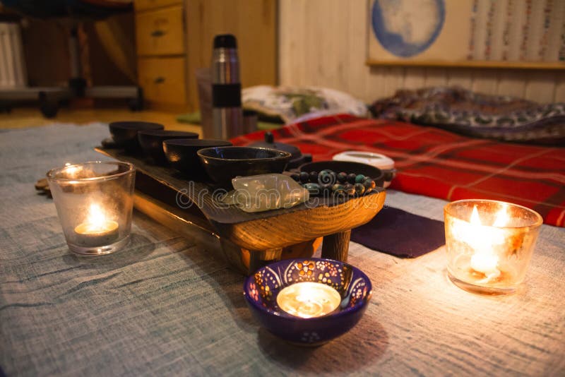 Tea Ceremony Performance at Chinese Room Interior Stock Photo - Image ...