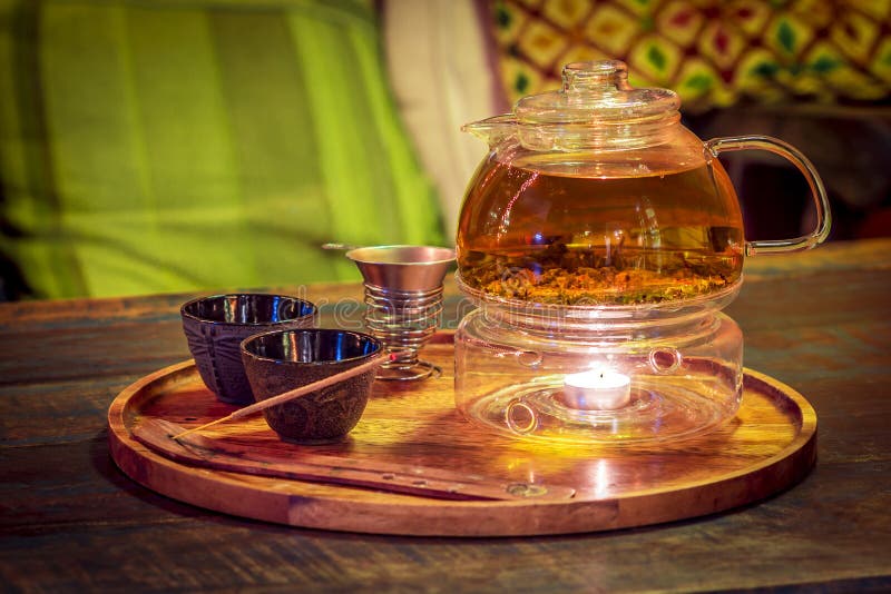 Tea Ceremony with Smell Sticks Stock Image - Image of environment ...