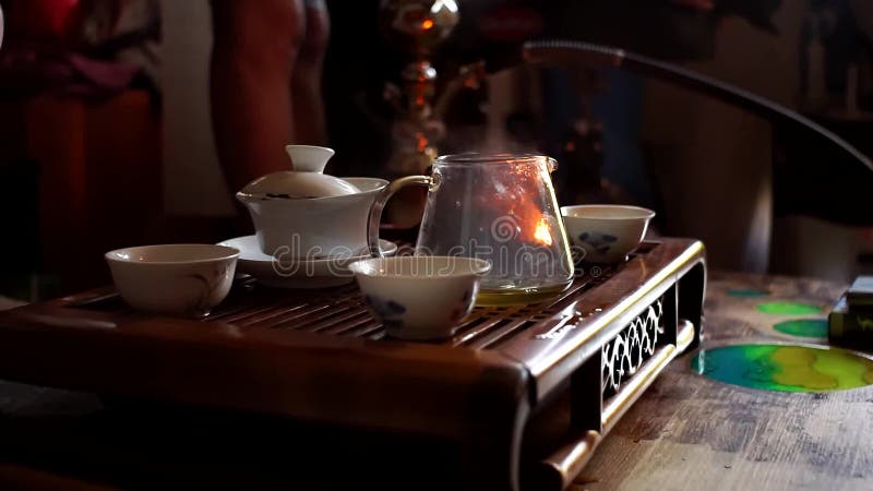 Tea Ceremony. Traditional Process of Tea Drinking Preparation ...