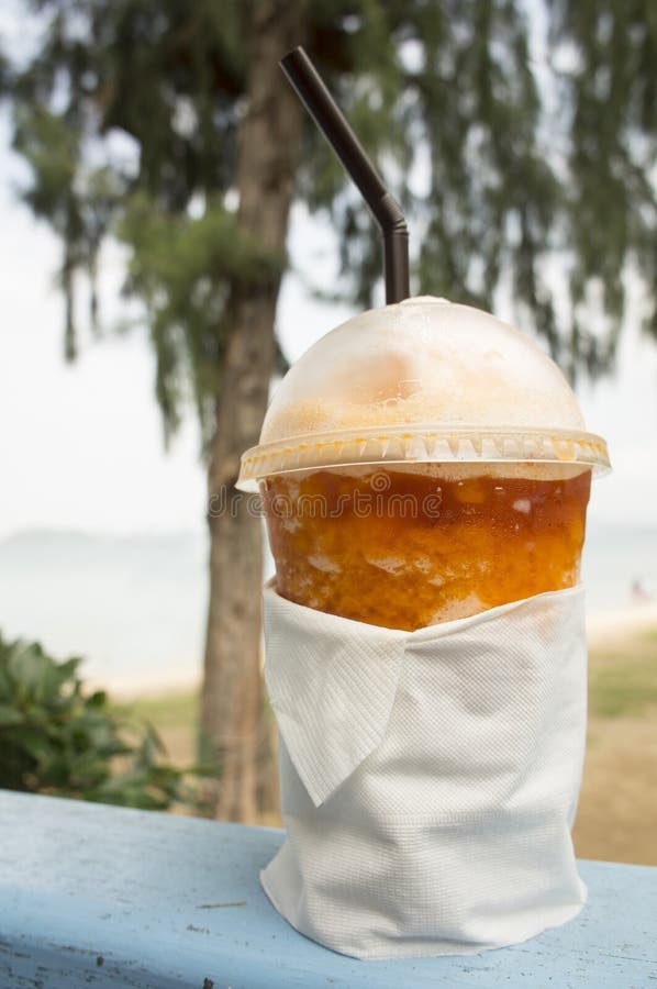 Tea Chill Scenic Beach Relax Drink Cup of Tea Concept Stock Image ...