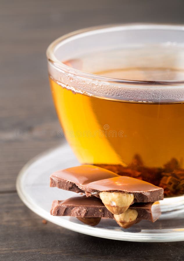 Tea and chocolate stock photo. Image of black, breakfast - 34139736