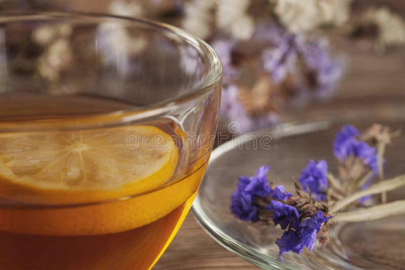 Tea on a Clean Table with Wildflowers Stock Photo - Image of organic ...