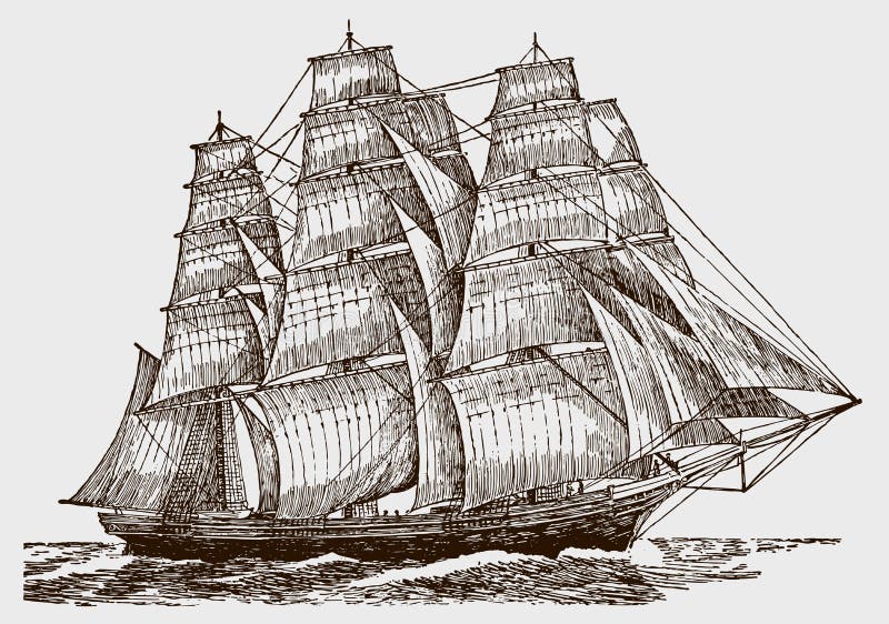 Clipper Ship Vector Stock Illustrations – 181 Clipper Ship Vector Stock ...