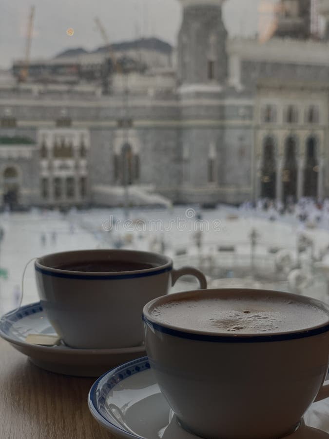 Tea coffee makkah relax stock image. Image of breath - 314911839
