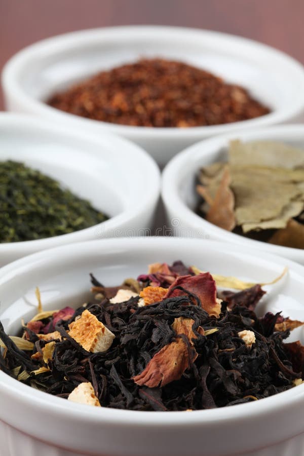 Tea Collection - Flavored Black Tea Stock Image - Image of close, food ...
