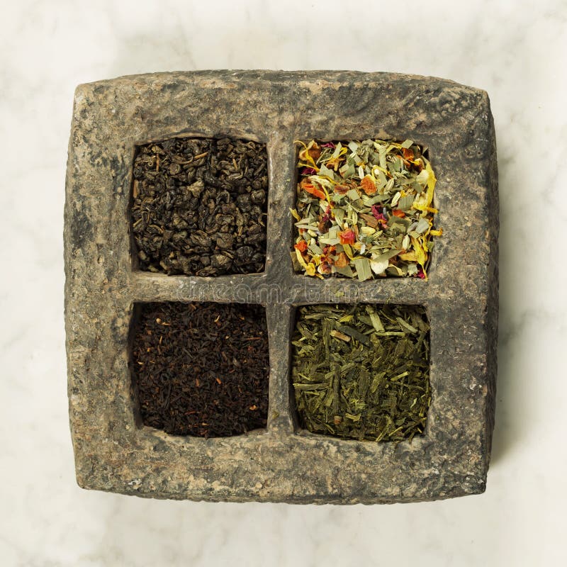 Tea Composition with Different Kind of Tea. Stock Image - Image of ...