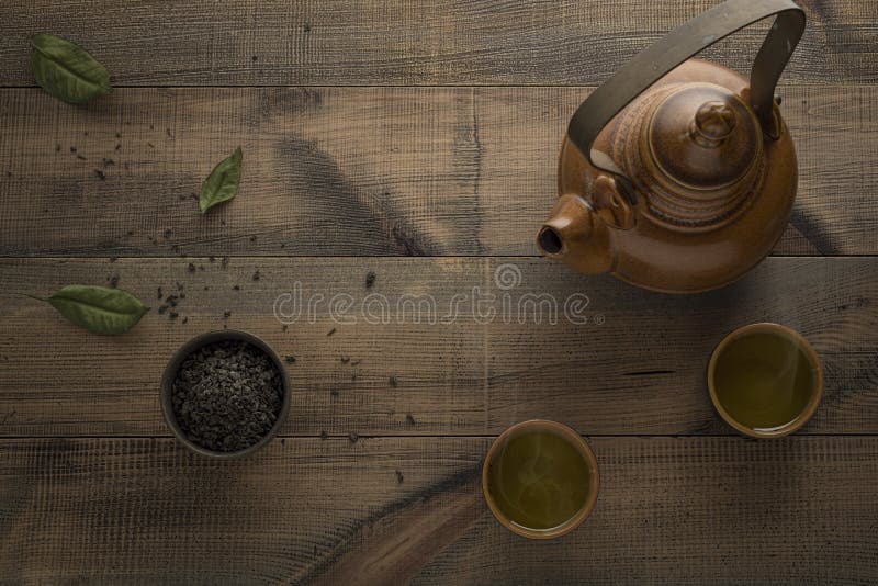 Tea Concept. Teapot with Tea on Table Stock Photo - Image of healthy ...