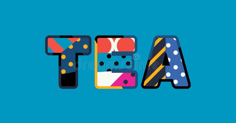 Tea Concept Word Art Illustration Stock Vector - Illustration of herbal ...