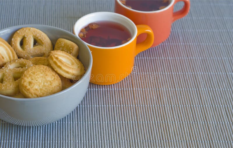 Tea and cookies stock image. Image of drink, liquid, herbal - 20528113