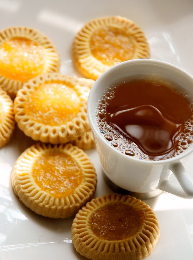 Tea and cookies stock photo. Image of beverage, drink - 8012948