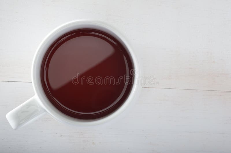 Tea cup from above stock image. Image of drink, white - 45411171