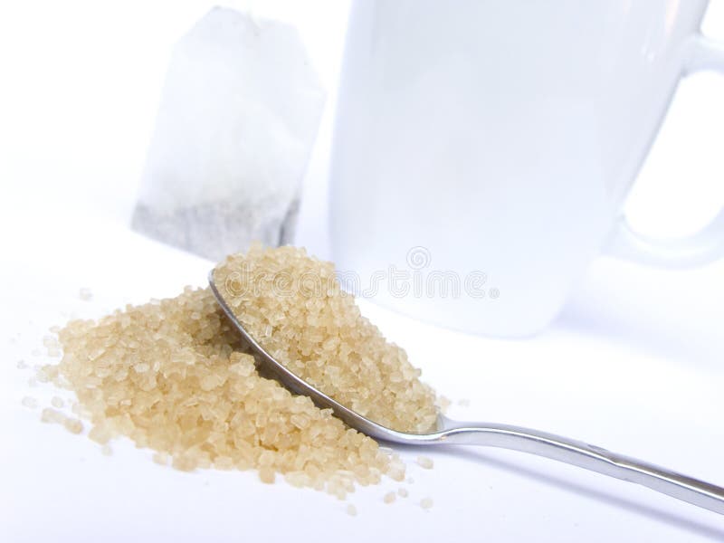 Tea cup and cane sugar stock image. Image of club, healthy - 15848649