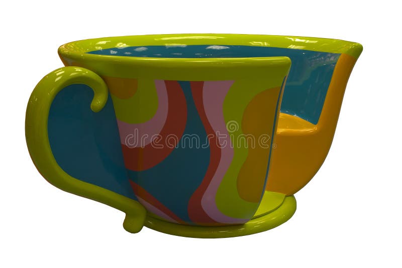 Tea Cup Chair stock photo. Image of colourful, children - 10220928
