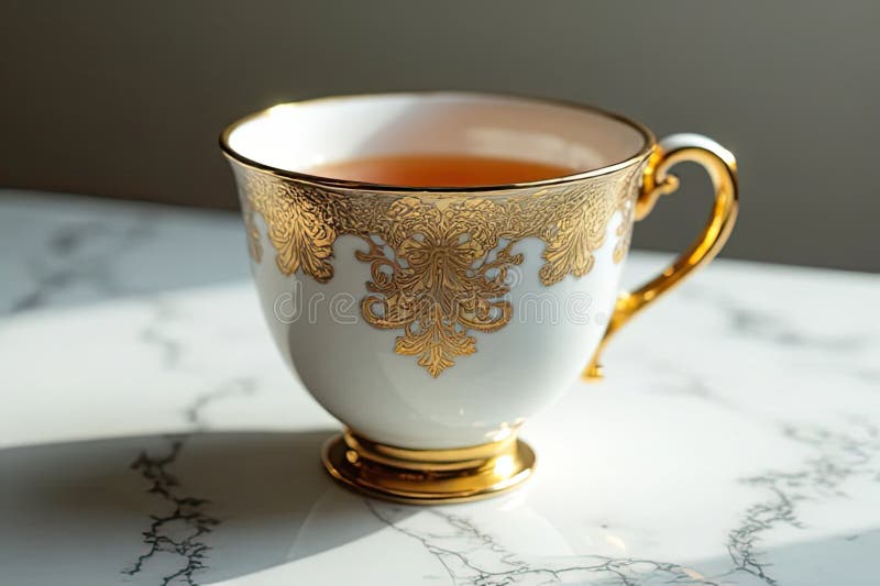 Tea Cup Detail Capture stock illustration. Illustration of texture ...