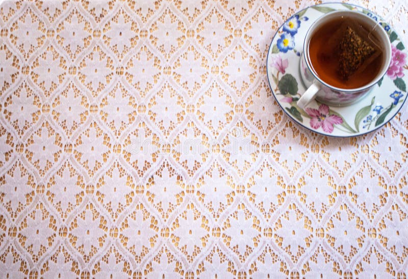 Tea Cup with Flower Patterns Stock Image - Image of flower, chic: 191748031