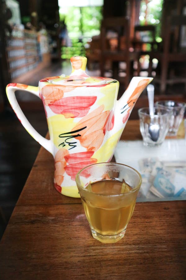 Tea cup and tea jug stock photo. Image of thirsty, drink - 100380142
