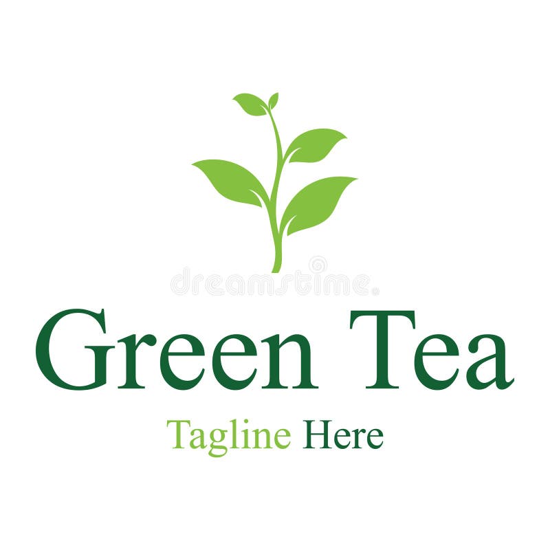 Tea Cup Logo Vector Design.Green Tea Vector Logo Template Stock Vector ...