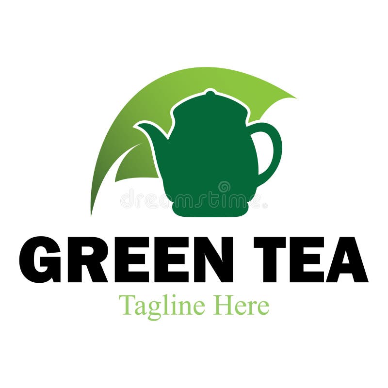 Tea Cup Logo Vector Design.Green Tea Vector Logo Template Stock Vector ...