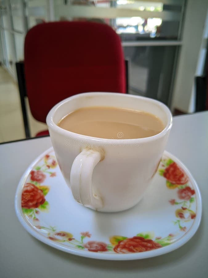 Tea cup milk stock photo. Image of office, milk, anchor - 285496606