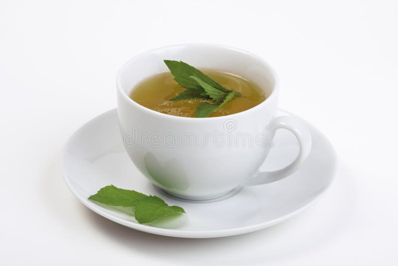 Herbal tea with mint stock image. Image of leaf, lifestyles - 28156975