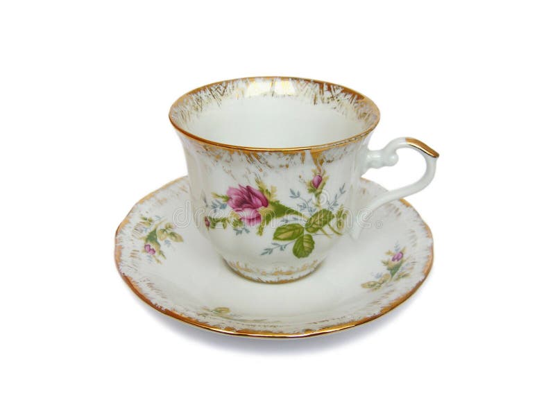 A tea cup with a plate stock photo. Image of utensil - 19285294