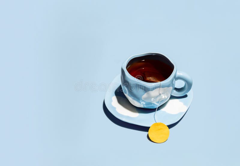 Tea Cup with Teabag. Teatime Creative Concepts Stock Image - Image of ...
