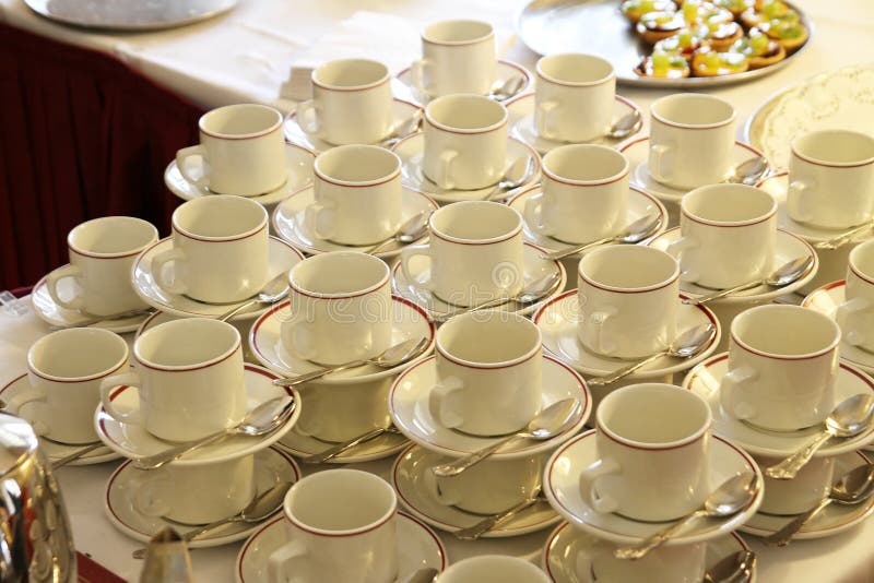 Tea Cups stock image. Image of cups, ready, cater, serving - 25389393