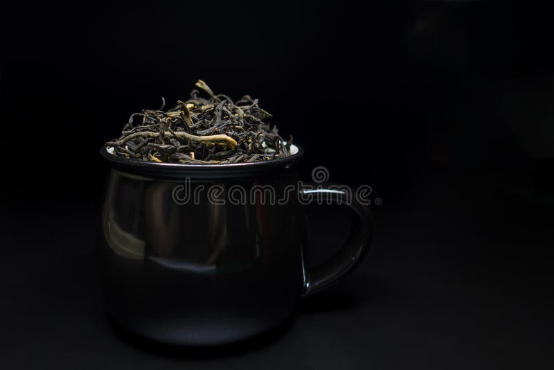 Tea in Black Background stock photo. Image of black - 145564876