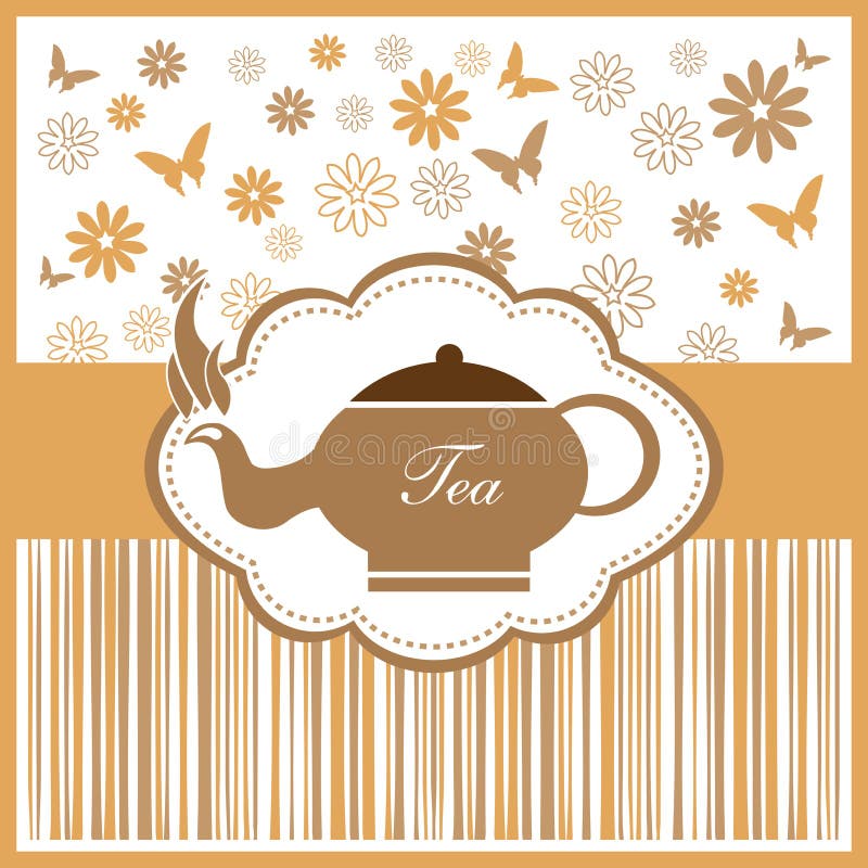 Tea design stock vector. Illustration of card, china - 21827309