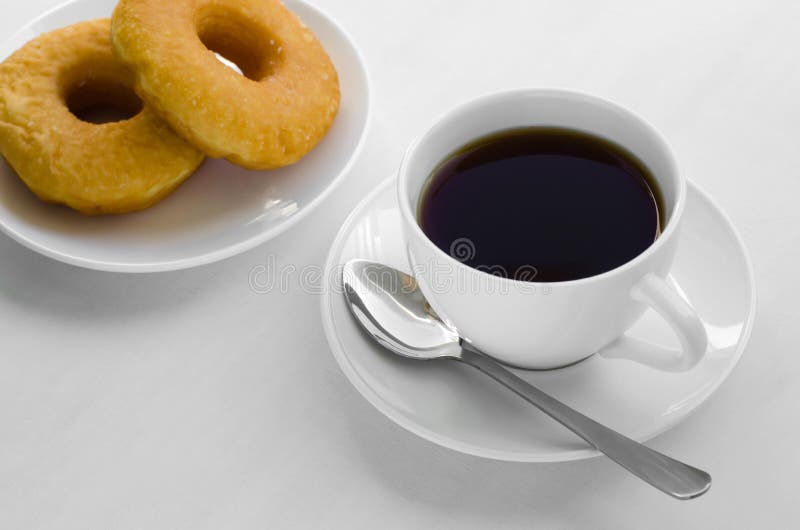Tea and Donut for Relaxing Time. Stock Image - Image of ceramic, diet ...