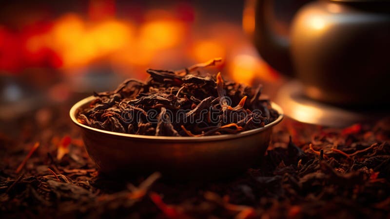 Tea Elegance Unveiled: Mesmerizing Details in Extreme Close-Up Stock ...