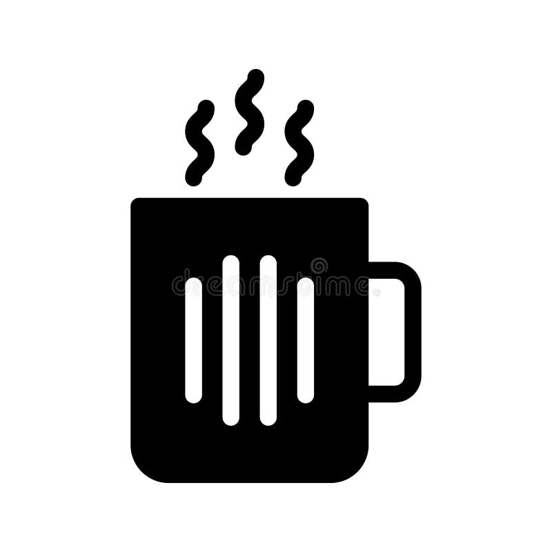 Tea flat glyps vector icon stock vector. Illustration of collection ...